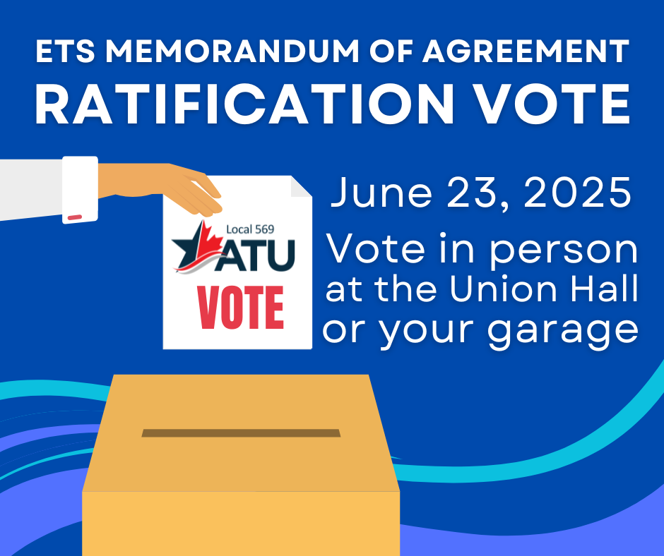 Ratification Vote – ETS – ATU 569